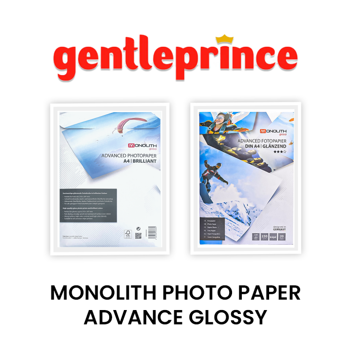 Monolith Advanced Photo Paper Brilliant A4 | Lazada PH