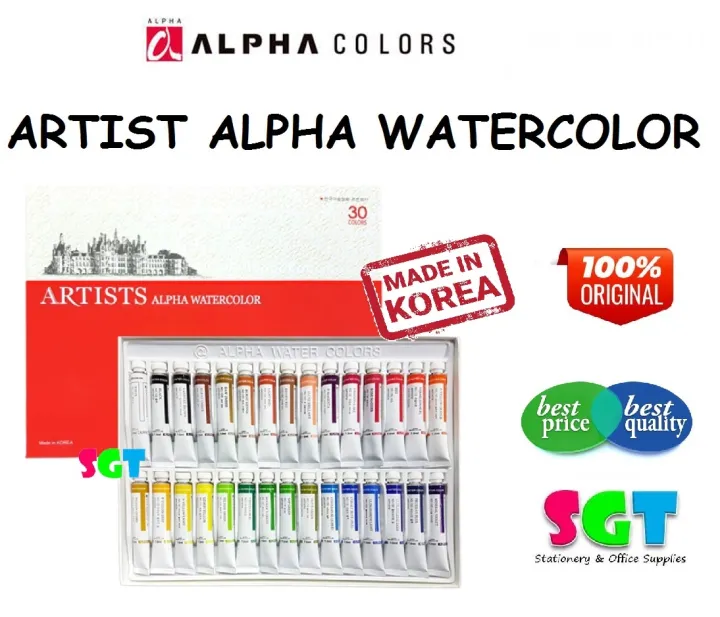ALPHA Artist Watercolor 7.5ml - 30 Colors | Lazada