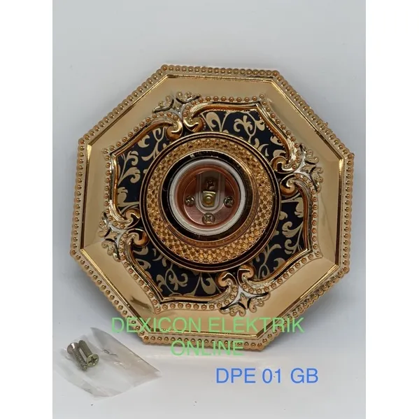 fitting lampu plafon DPE01GB/fitting plafon hias modern/fitting hias ...