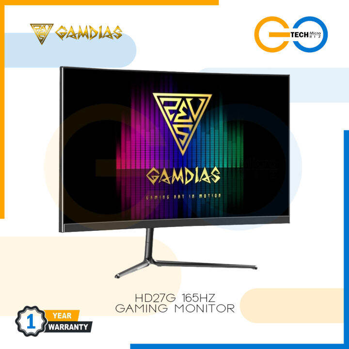 Gamdias Atlas HD27G 27" Curved 165Hz VA Panel 1920x1080 Gaming Monitor ...