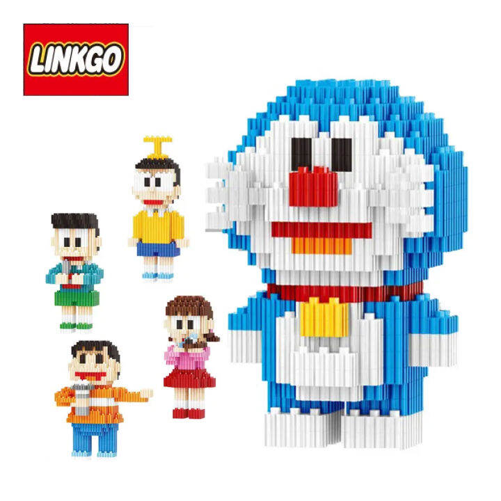 【READY STOCK】LINKGO DORAEMON SERIES CONNECTION BLOCK MINI LEGO BLOCK ...