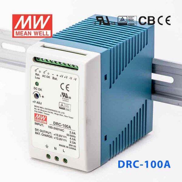 Original Mean Well DRC Series Meanwell DIN Rail แหล่งจ่ายไฟเพื่อความ ...