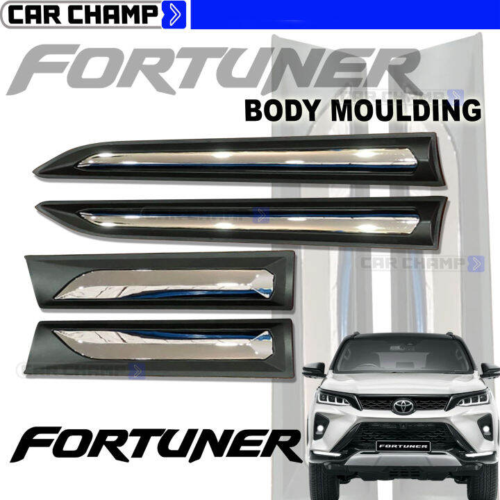 Toyota Fortuner 2016 to 2023 DUAL TONE OEM Side Body Moulding or Side ...
