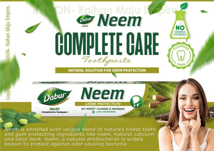 Dabur Herbal Neem Toothpaste 150gm- Gum Care . Fresh Breath | Lazada