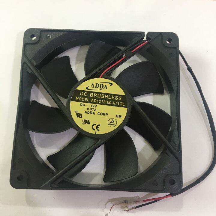 ADDA 12VDC 0.37A 120 X 120 X 25MM Model AD1212HB-A71GLพัดลมขนาด 120 x ...