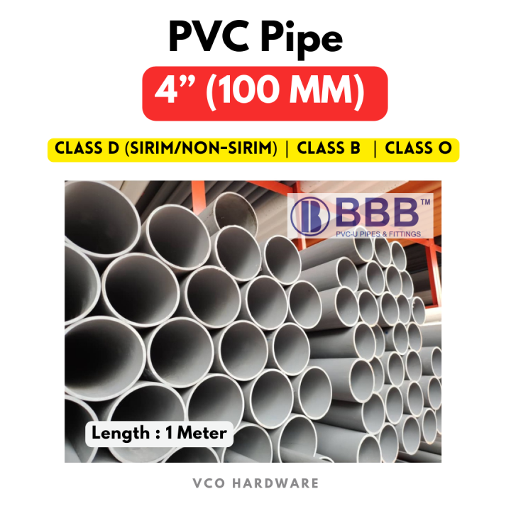 [ 4" x 1 Meter ] 100 MM PVC Pipe/ Grey Pipe / Paip Kelabu/ Paip Air | Lazada