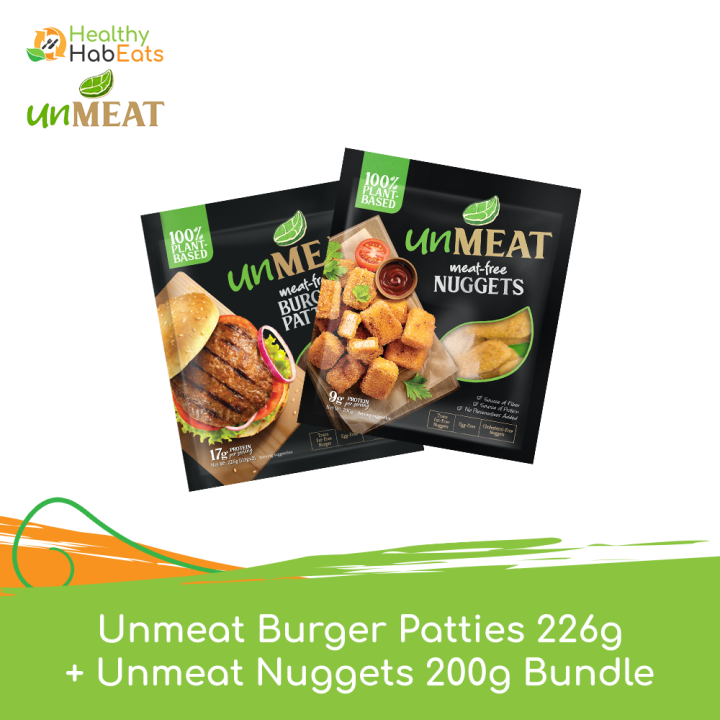 Unmeat Burger Patties 226g + Unmeat Nuggets 200g Bundle | Lazada PH
