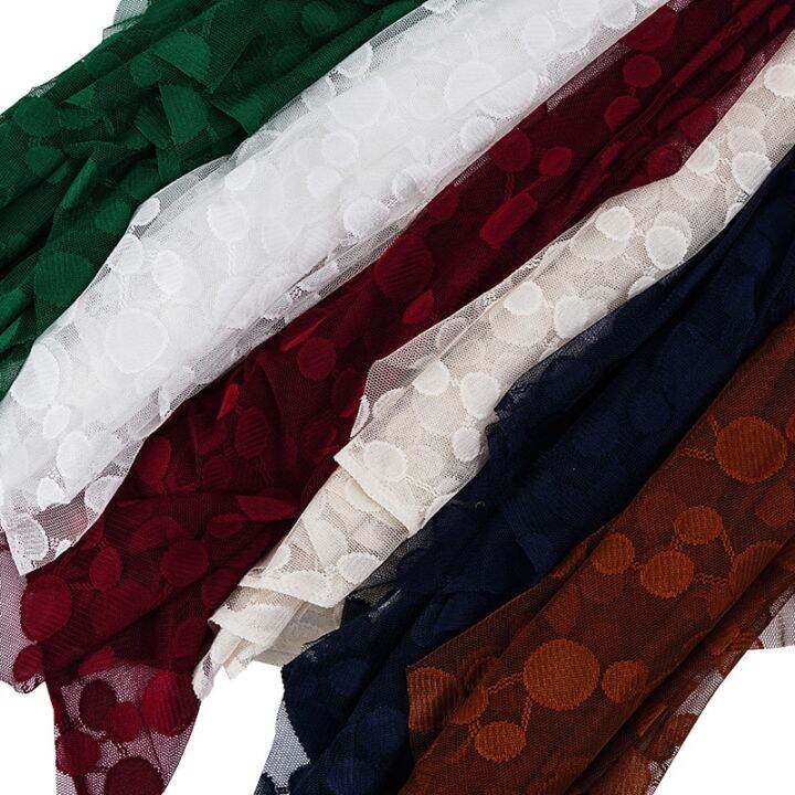 ลายจุดผ้าตาข่ายผ้ากวางโจวลูกไม้ผ้าสำหรับเย็บผ้าและเด็ก Skirs TJ0223 ...