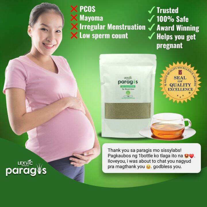 Original Paragis Tea Powder 120g by Lexvic Enterprise- For PCOS Sperm ...