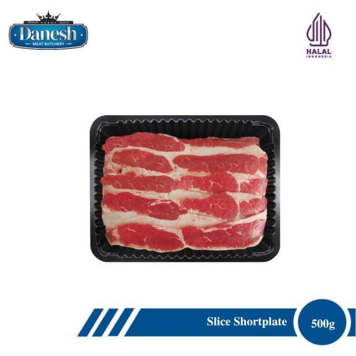 Daging Sapi Slice Shortplate Beef Makanan Olahan Frozen Food Halal Dan