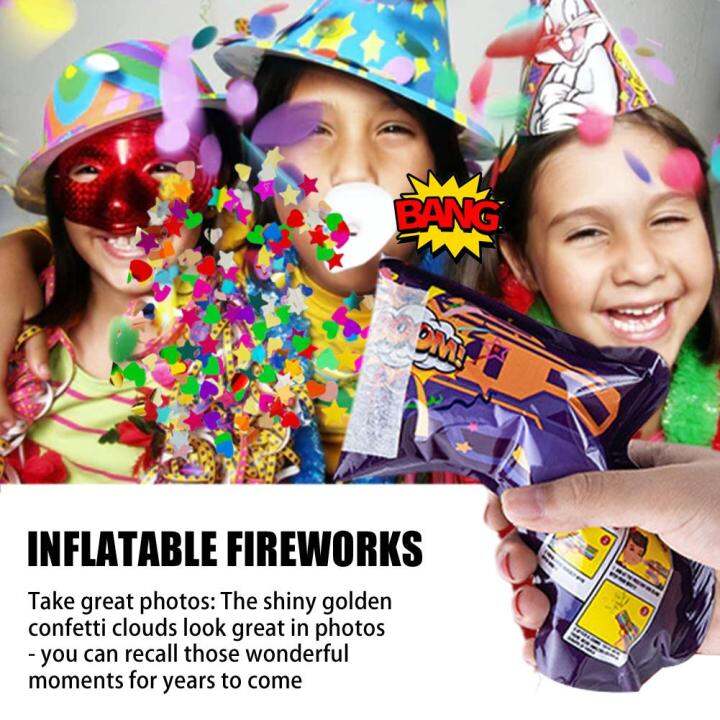 CNY Inflatable Fireworks Toy Party Toy Celebration Wedding Color Random ...