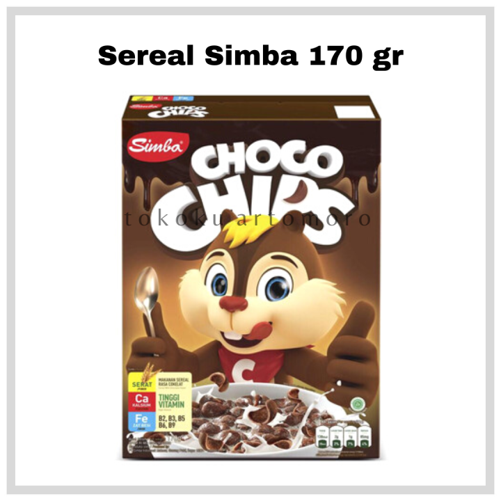 Sereal Simba Choco Chips Kemasan Box 170 gr - Rasa Coklat - Sarapan ...
