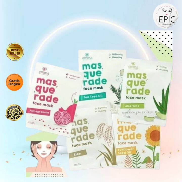 EMINA MASQUERADE FACE SHEET MASK MASKER WAJAH 23G | Lazada Indonesia