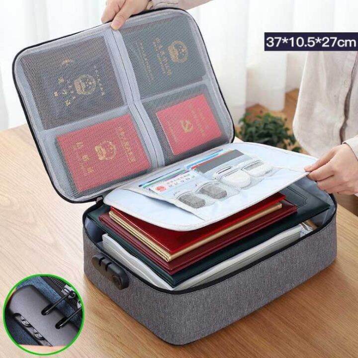 Document storage bag for certificates, portable deed bag, file holder ...