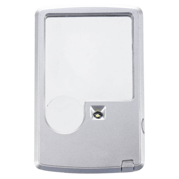 3X 6X High Quality Illuminated Magnifying Glass Pocket Magnifier ...