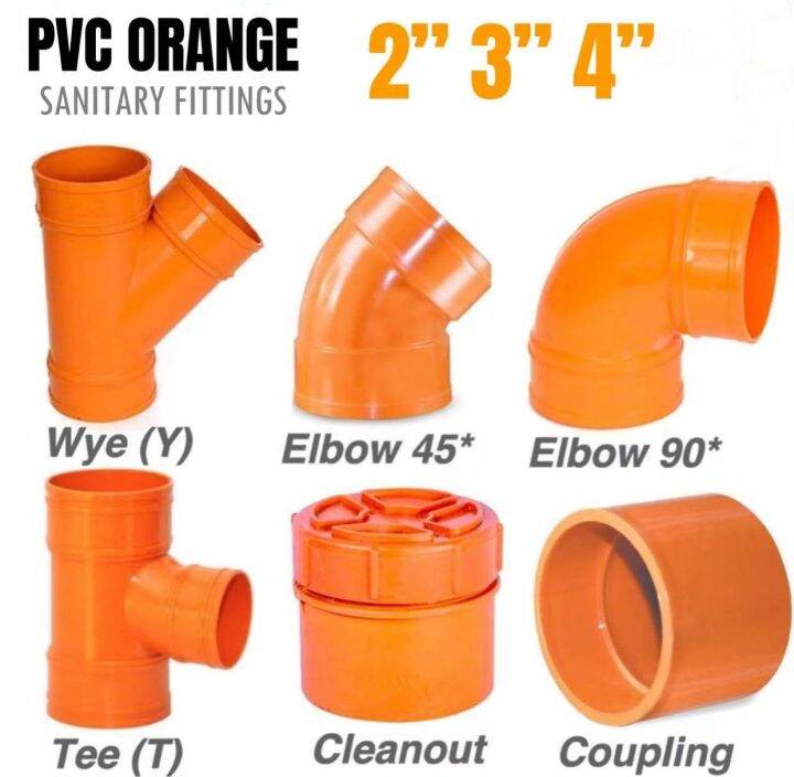 PVC ORANGE FITTINGS / SANITARY FITTINGS | Lazada PH