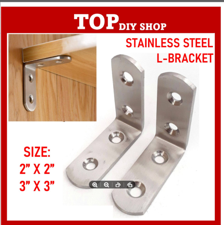 L Bracket Solid Angle Bracket Stainless Steel Thick High Quality | Lazada