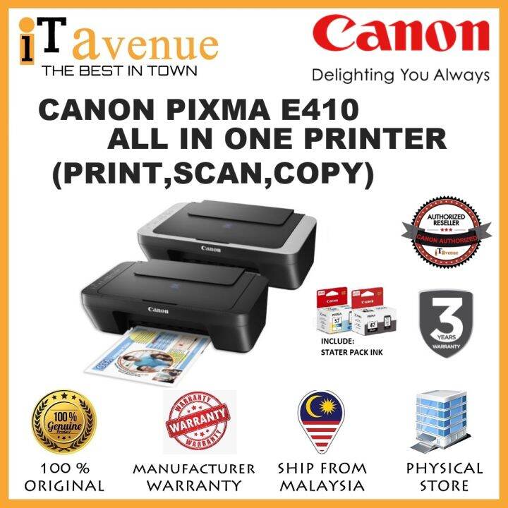 CANON PIXMA E410 INK EFFICIENT All-In-One Printer - (PrintScanCopy Non ...