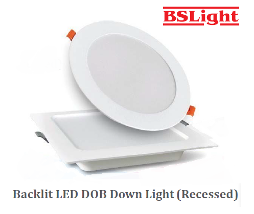 BSLight Recessed Downlight Panel Light Backlit LED Round / Square Sirim ...