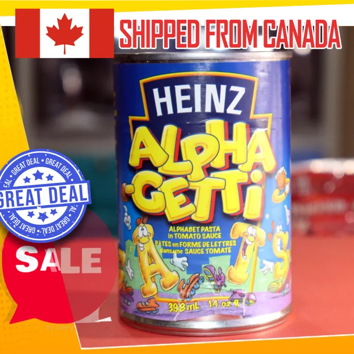 Heinz Alphagetti Alphabet Pasta 398 ml SHIPPED FROM CANADA | Lazada PH