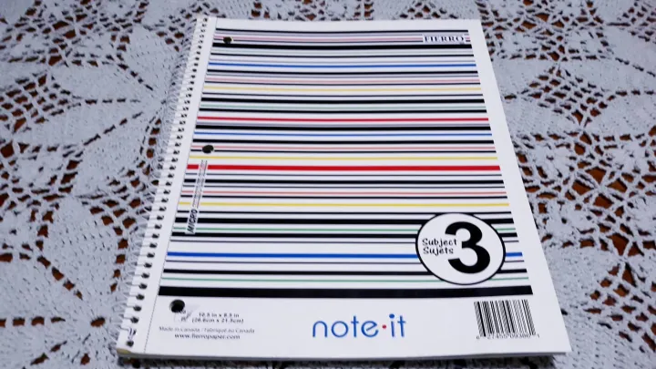 FIERRO NOTEBOOK MICRO PERFORATED FOR EASY TEAR 108 PAGES ( 3 SUBJECT ...