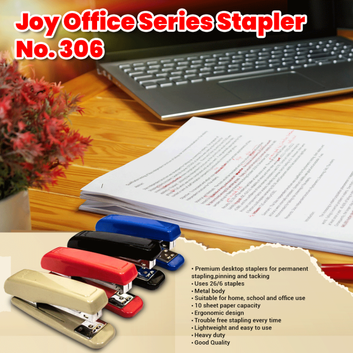 Joy Heavy Duty Stapler Office Series Stapler Without Remover No.306 ...