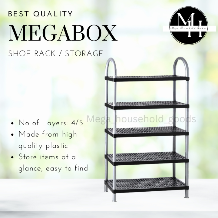 MEGABOX SHOE RACK 4LAYER & 5LAYER MG 154 | Lazada PH