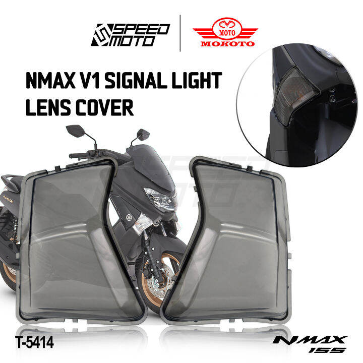 NMAX V1 SIGNAL LIGHT LENS COVER SMOKE FOR YAMAHA NMAX 155 V1 MOTORCYCLE ...