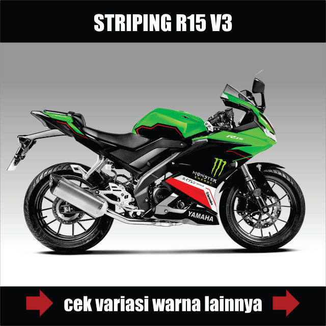 Striping sticker decal r15 V3 - Yamaha r15 v3 vva YZF | Lazada Indonesia