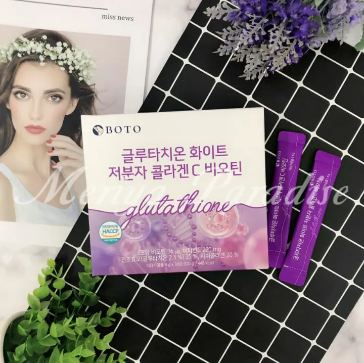 Boto Glutathione White Small Molecule Collagen C Biotin / Whitening ...