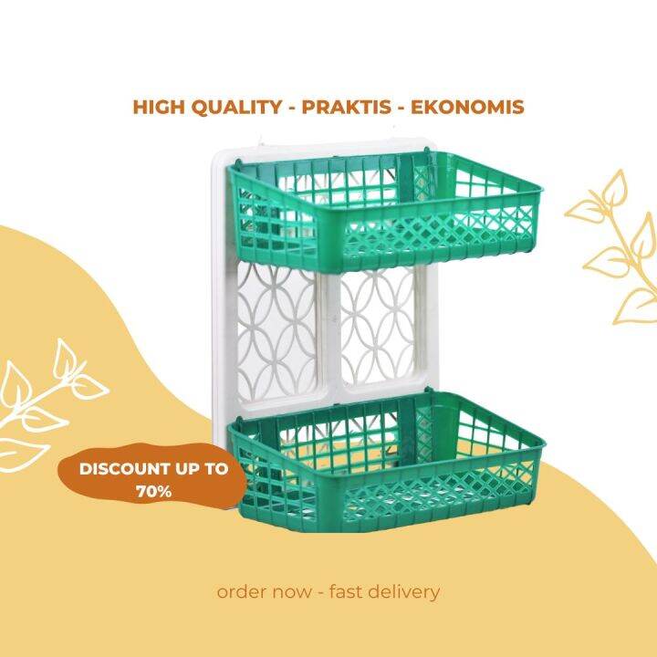 Rak Shampoo Serbaguna Plastik 2 Susun jolly | Lazada Indonesia