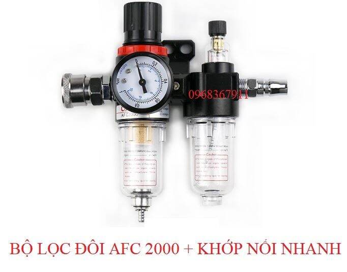 Bộ lọc tách nước AFC2000 cho máy nén khí kèm khớp nối nhanh ống hơi | Lazada.vn
