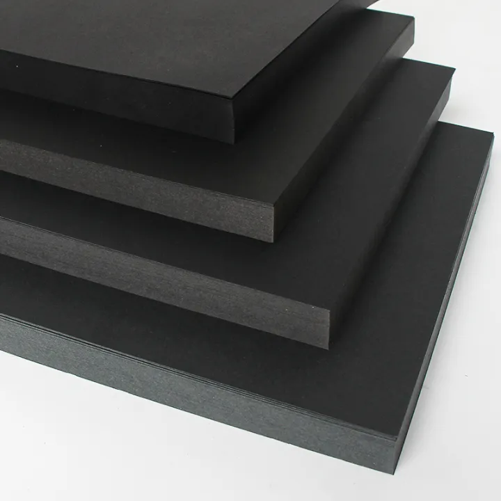 Paper jam, hard cardboard, 4k black cardboard, 4 drawings, black art paper, manual diy black ...