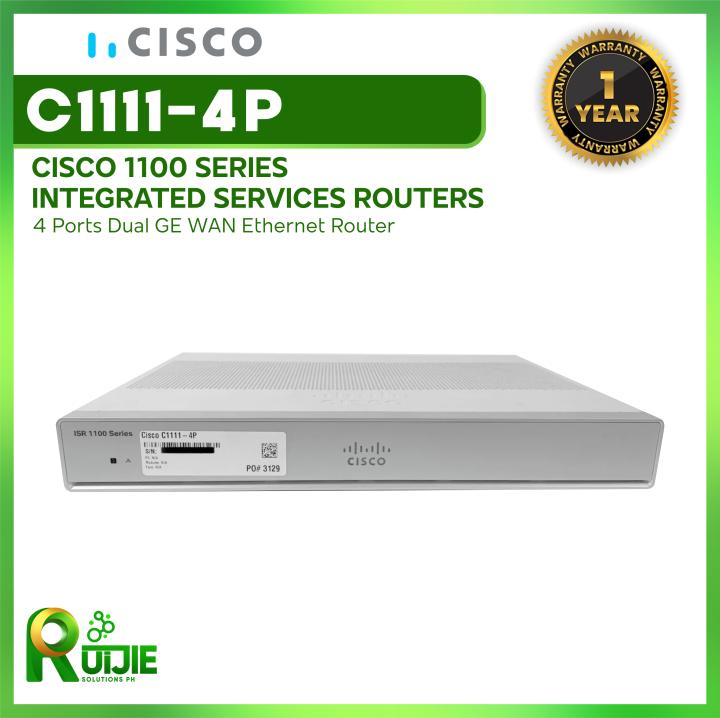 Cisco 1100 Series Integrated Services Routers "C1111-4P", Cisco 1100 series, ISR 1100 4 Ports ...