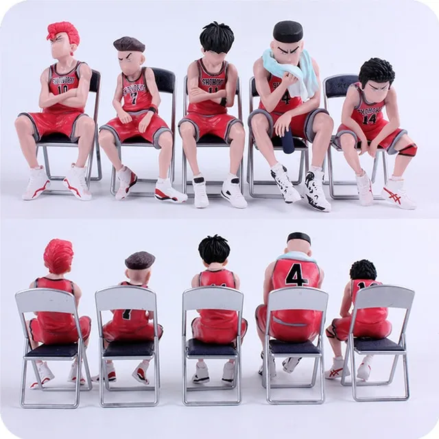10CM Slam Dunk Kaede Rukawa Anime Figure Sakuragi Hanamichi Figure ...