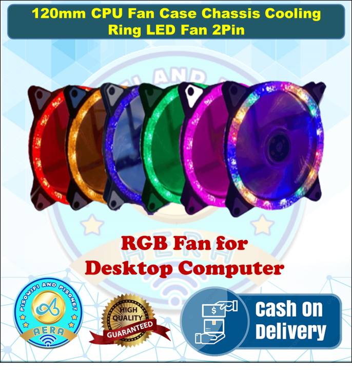 Inplay 120mm CPU Fan Case Chassis Cooling Ring LED Fan 2Pin | Lazada PH