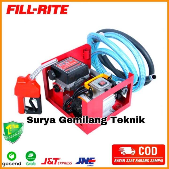 Pompa Minyak Oli Solar Elektrik with flow meter Fill Rite USA | Lazada ...