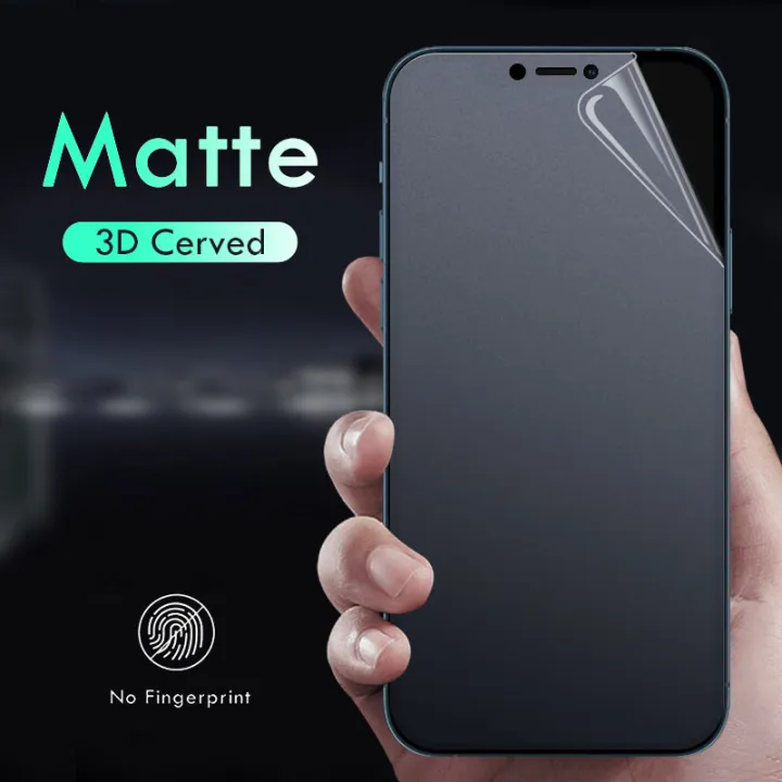 Matte Frosted White Film Soft Hydrogel For iPhone 12 11 Pro XS Max 12 ...