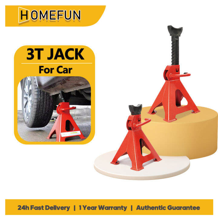 HOMEFUN jack for car heavy duty 2 pieces 3T car general heavy-duty jack ...