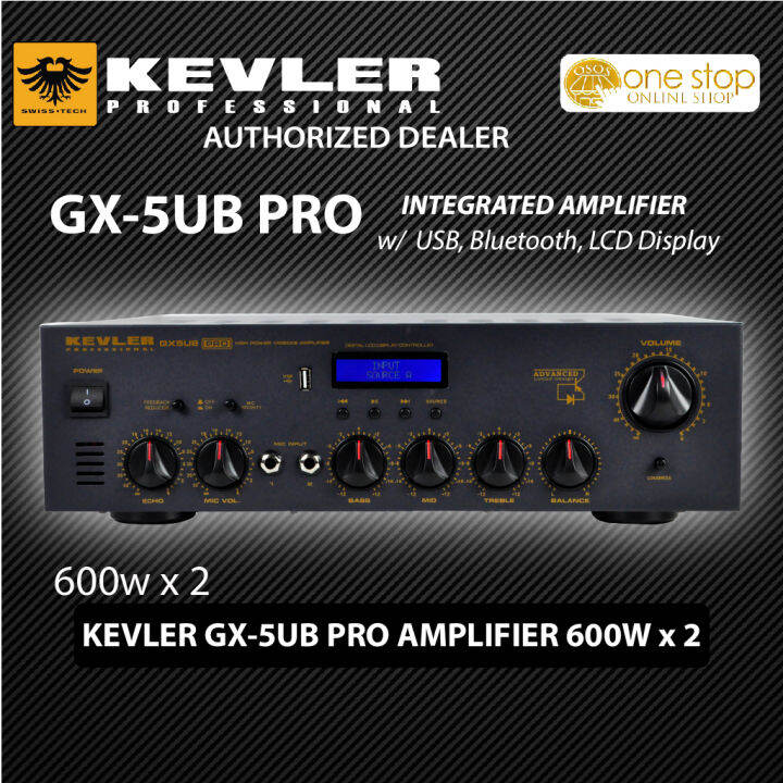2020 NEW Kevler Professional GX5 PRO Advance High Powered Videoke Amplifier 600W x 2 GX-5 PRO ...
