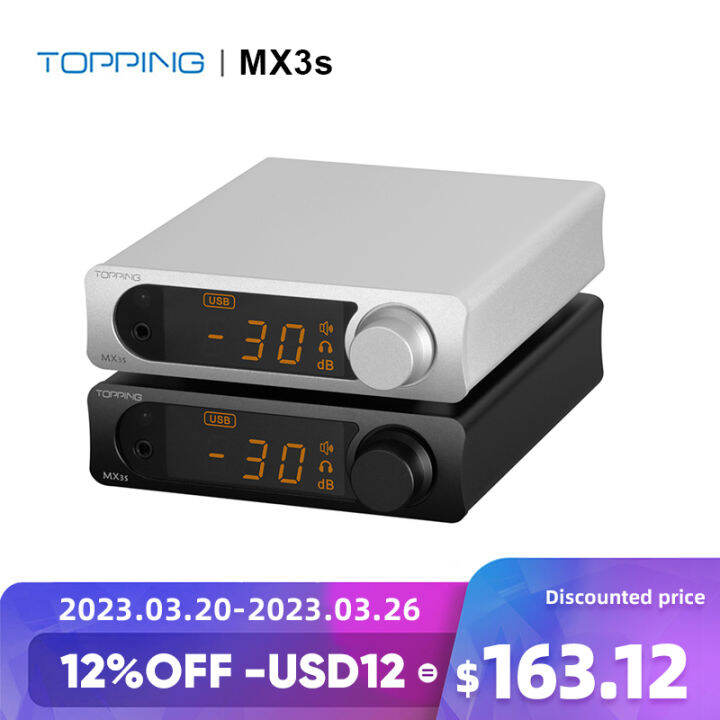 TOPPING MX3s Audio DAC Bluetooth input 700mW*2 headphone Amp 3.5mm ...