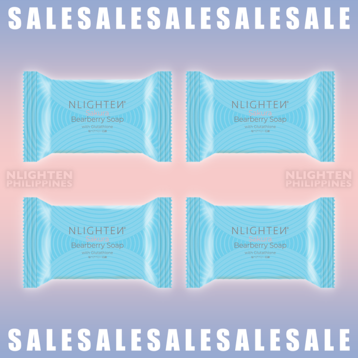 NLIGHTEN Sakura Bearberry Soap with Glutathione (4x) | Lazada PH