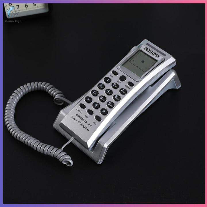 BENNETTGC Landline Wired Telephone Desktop Wall Mounted Corded Phone ...