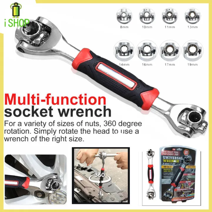 Universal wrench Pro (48 in 1 Professional Tools Multi-socket 360 ...