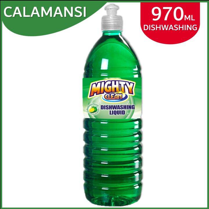 Mighty Clean Dishwashing Liquid Calamansi - (green dwl) 970ml | Lazada PH