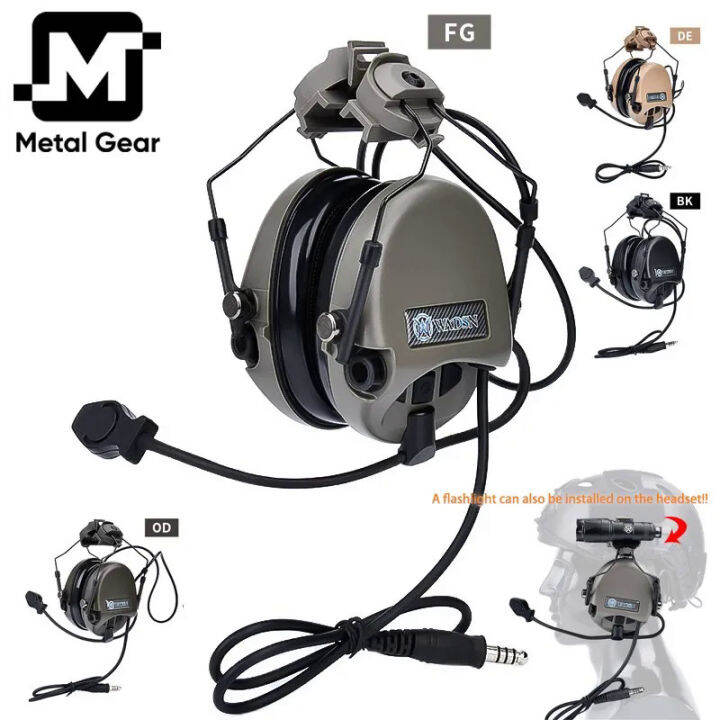 Sordin tactical headset softair fast helmet headphone active pickup ...