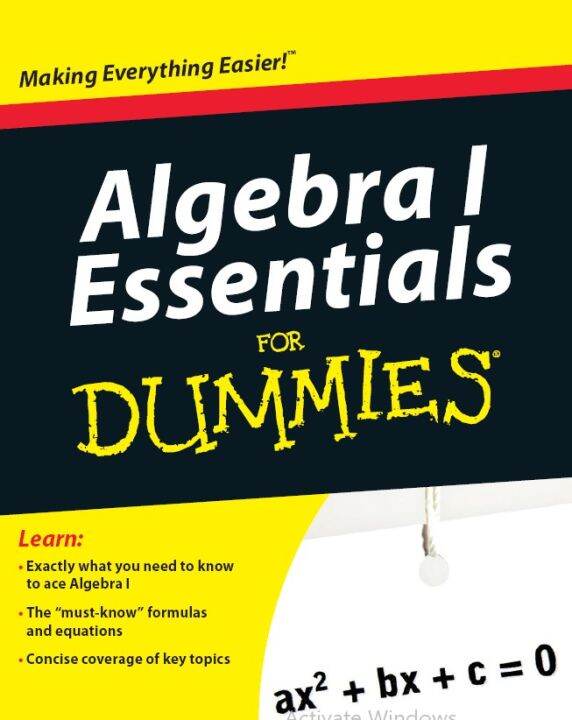 Algebra for Dummies Books | Lazada PH