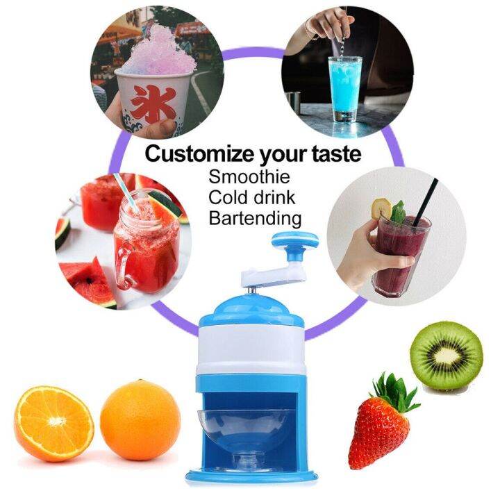 Thy Sweet Home Mini Hand Manual Crank Ice Crusher Shredder Shaver for ...