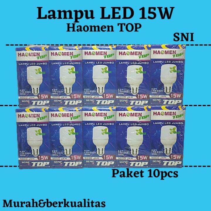 Lampu Led Jumbo/lampu led tbulb/merek Haomen Star 15w paket 10 pcs ...
