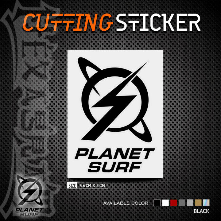 Cutting Sticker Planet Surf Logo | Stiker Cutting Logo Planet Surf ...